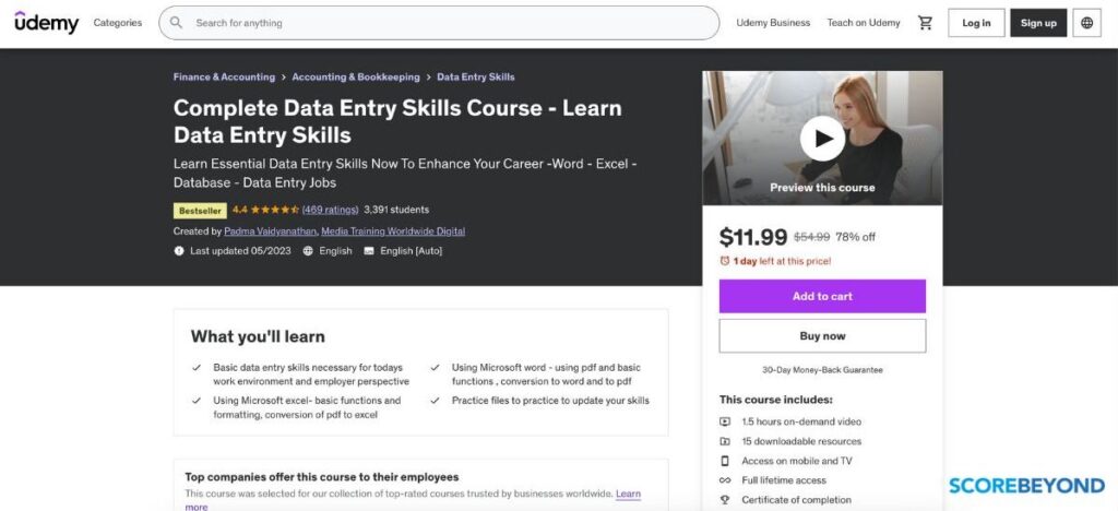 12 Best Online Data Entry Courses & Training Certificates